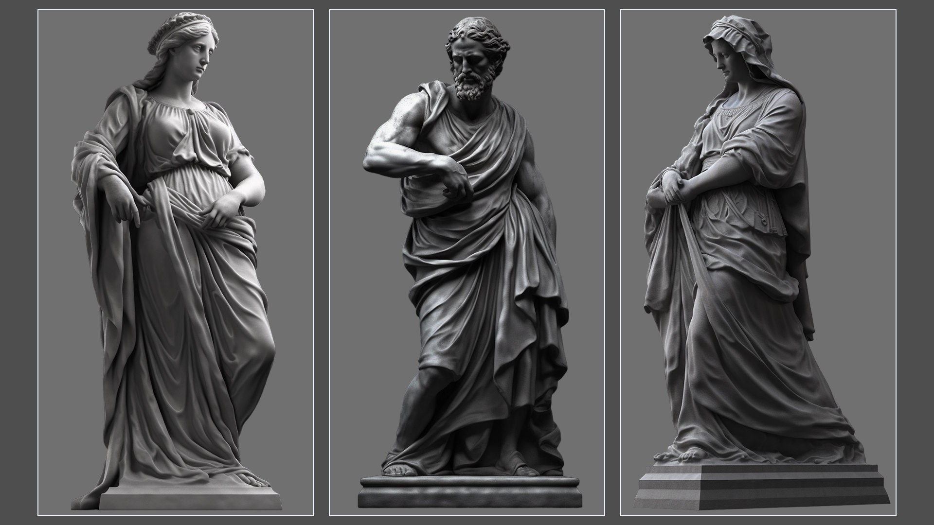 144 5k Statues Overlays Mega Bundle - Enhance Your Edits - Photoshop ...