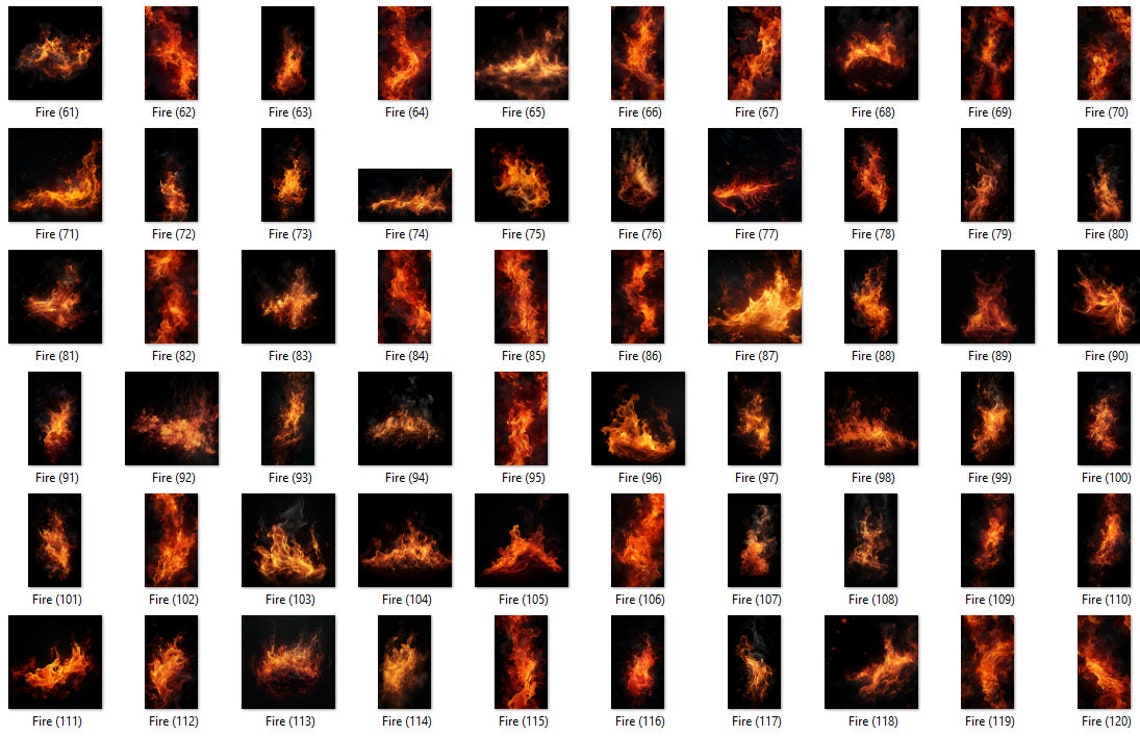 146 4k Fire Overlays Mega Bundle - Enhance Your Edits - Photoshop ...