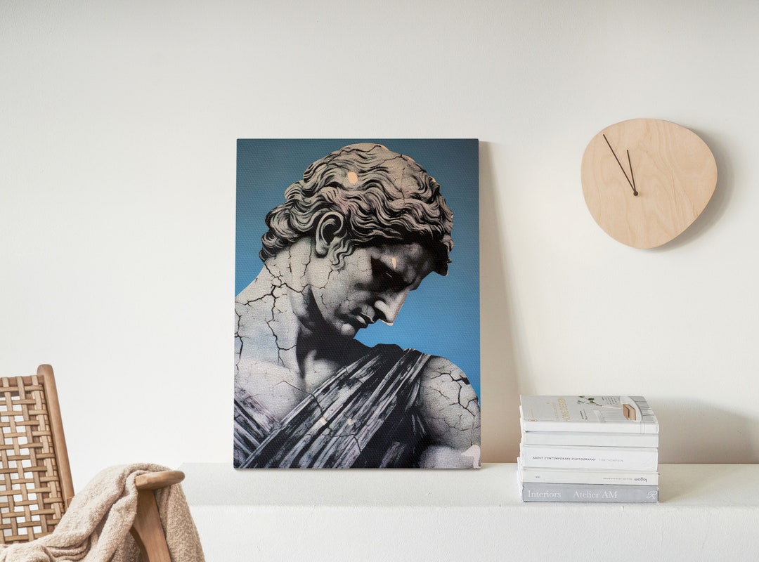 Boho Canvas Art, the Crackling Stoic, Vintage Wall Decor, Boho Decor ...