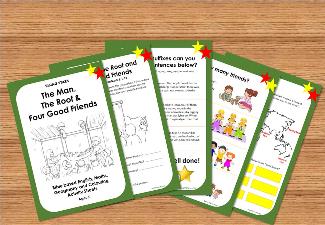 Bible Bible Story Bible Stories Worksheets Activities - Etsy