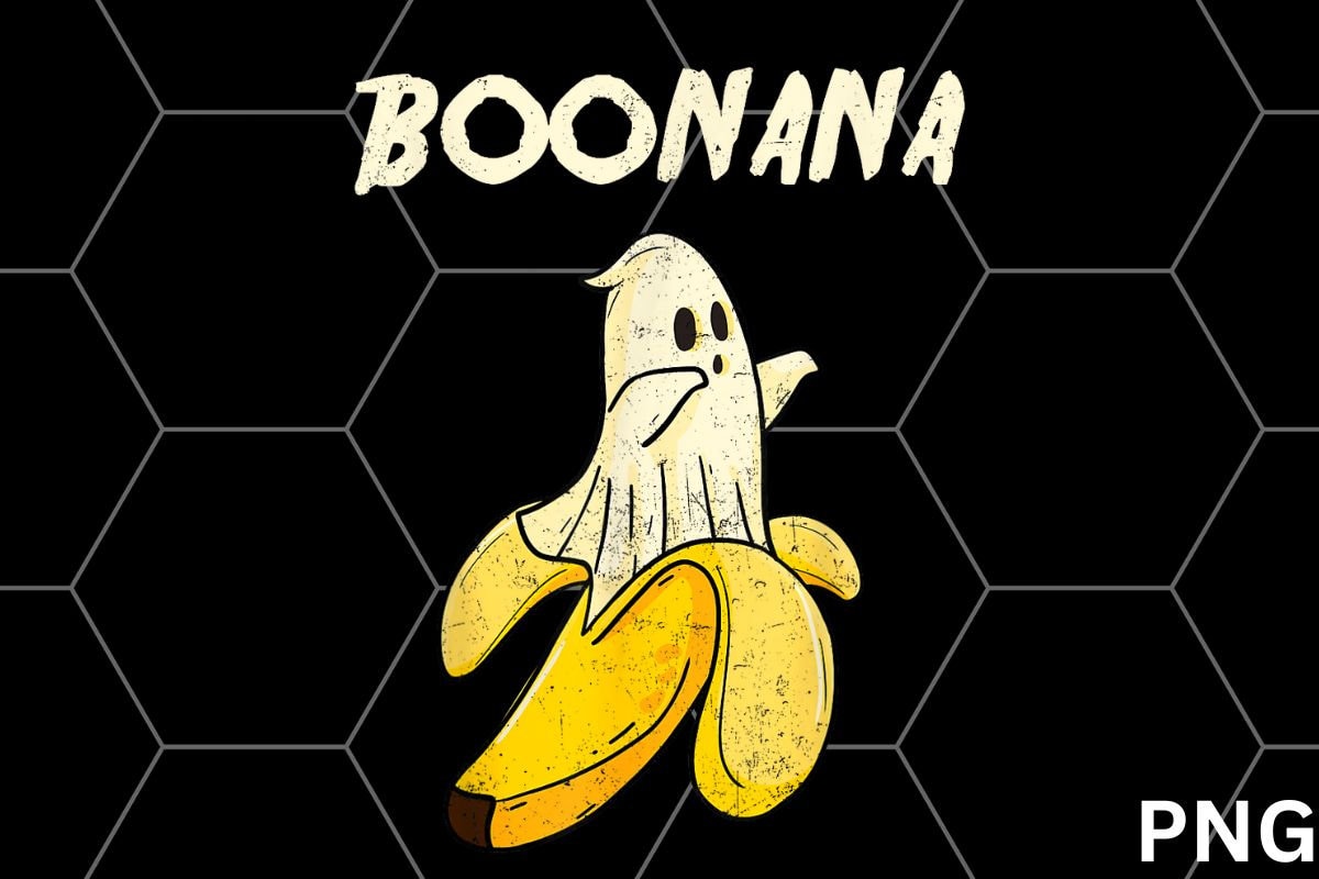 Boonana Funny Cute Banana Png Ghost Halloween Banana Lover - Etsy