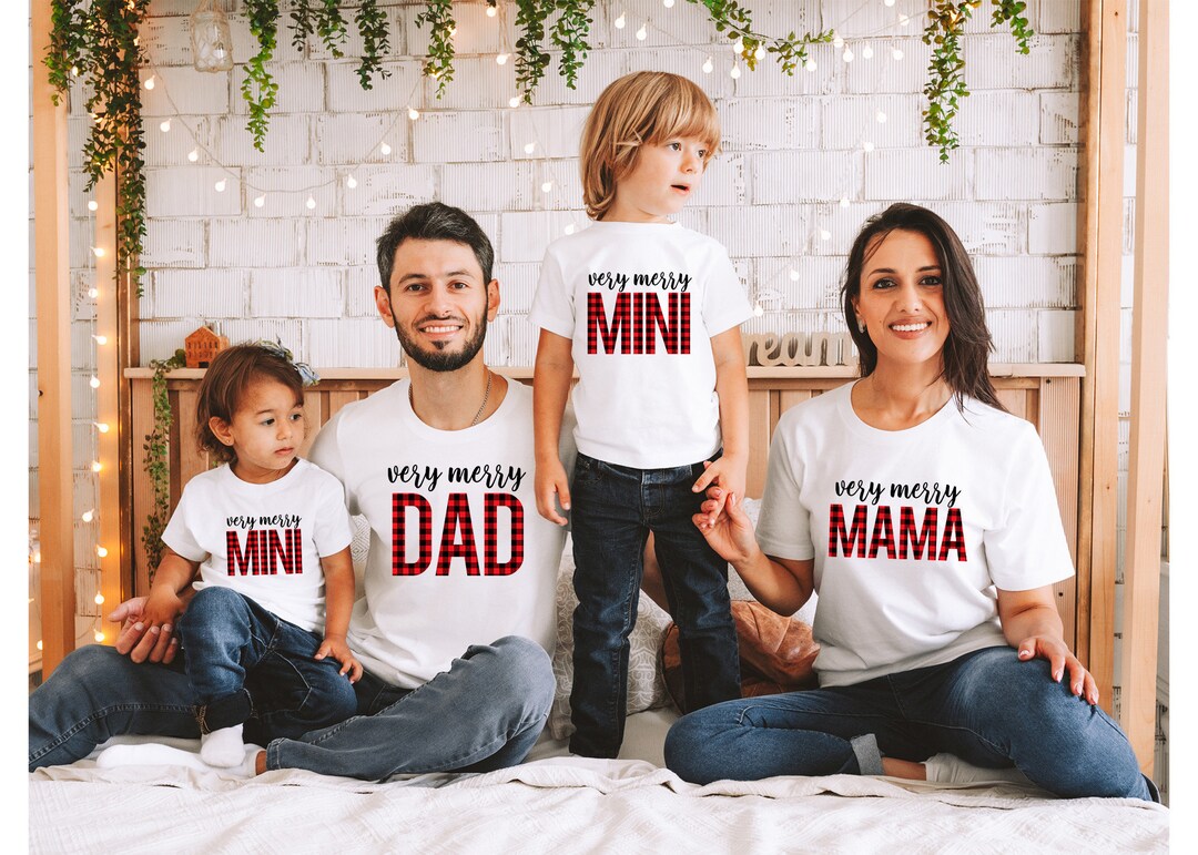 Very Merry Christmas Family Shirt, Very Merry Mama Shirts, Very Merry ...