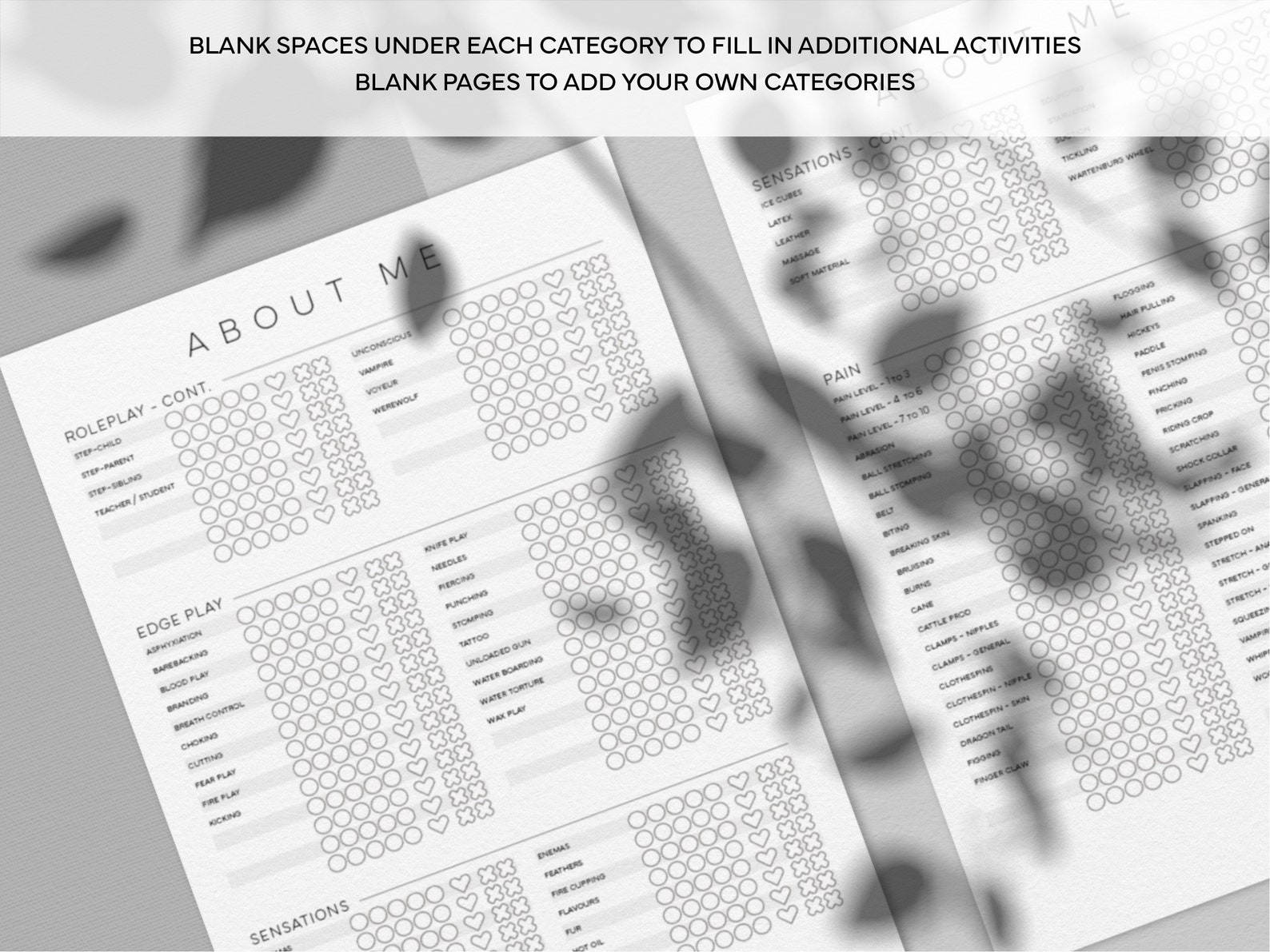 BDSM Checklist - Modern Edition - Etsy