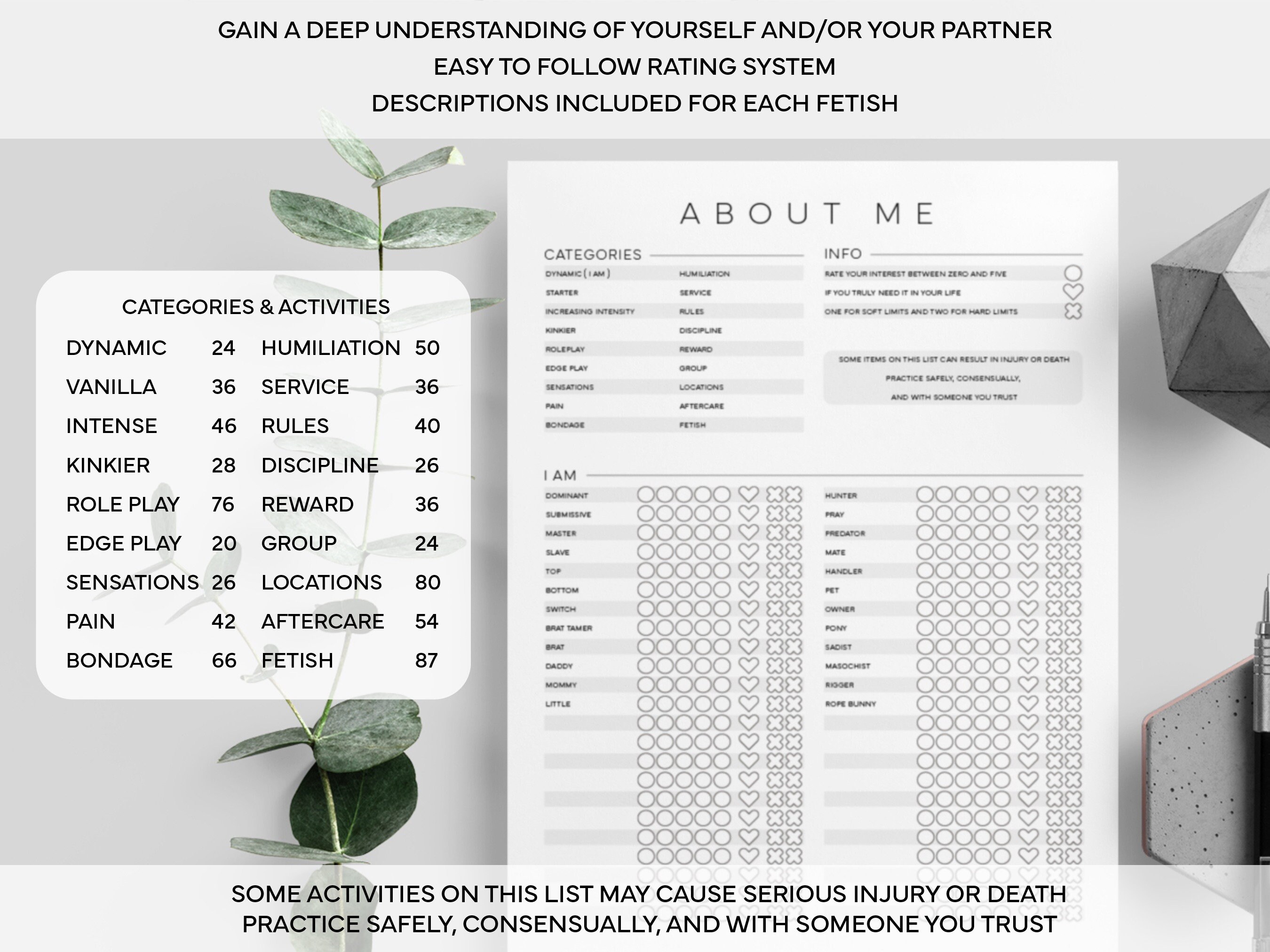 BDSM Checklist - Modern Edition - Etsy