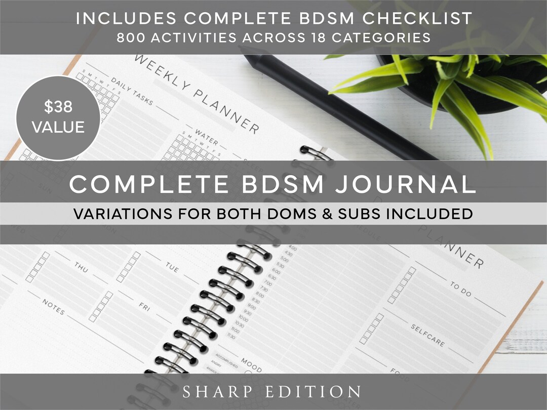 BDSM Journal - Sharp Edition - Etsy