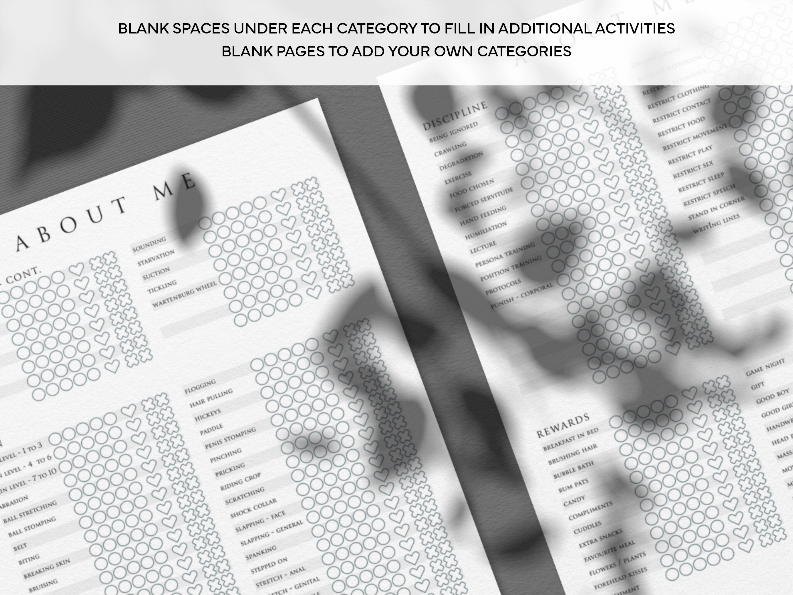 BDSM Checklist - Sharp Edition - Etsy