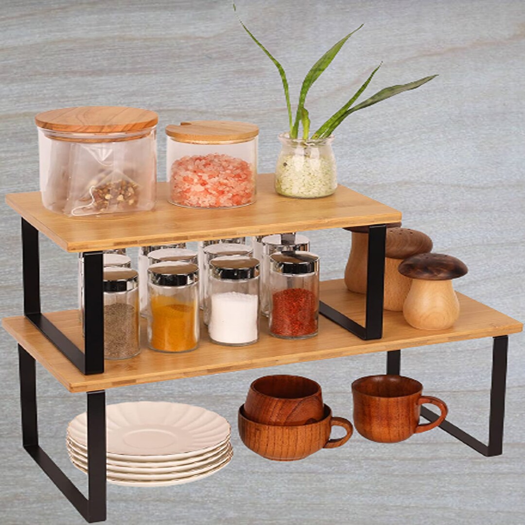 Cabinet Shelf Organizer Kitchen Counter Shelves Riser Cupboard - Etsy