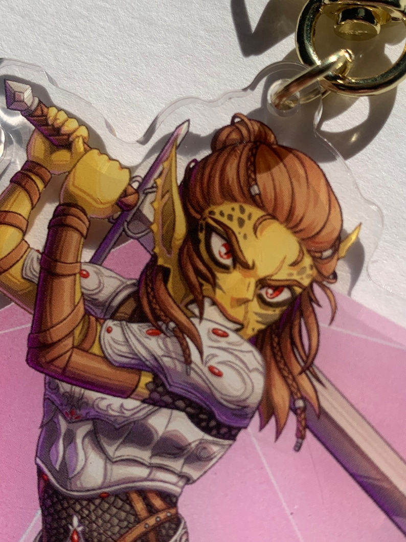 Double-sided Lae'zel Acrylic Keychain | Lae'zel Acrylic Charm | Baldur ...