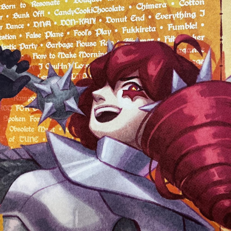 Kasane Teto Knight Poster | Vocaloid Decor | Kasane Teto Print | Knight ...