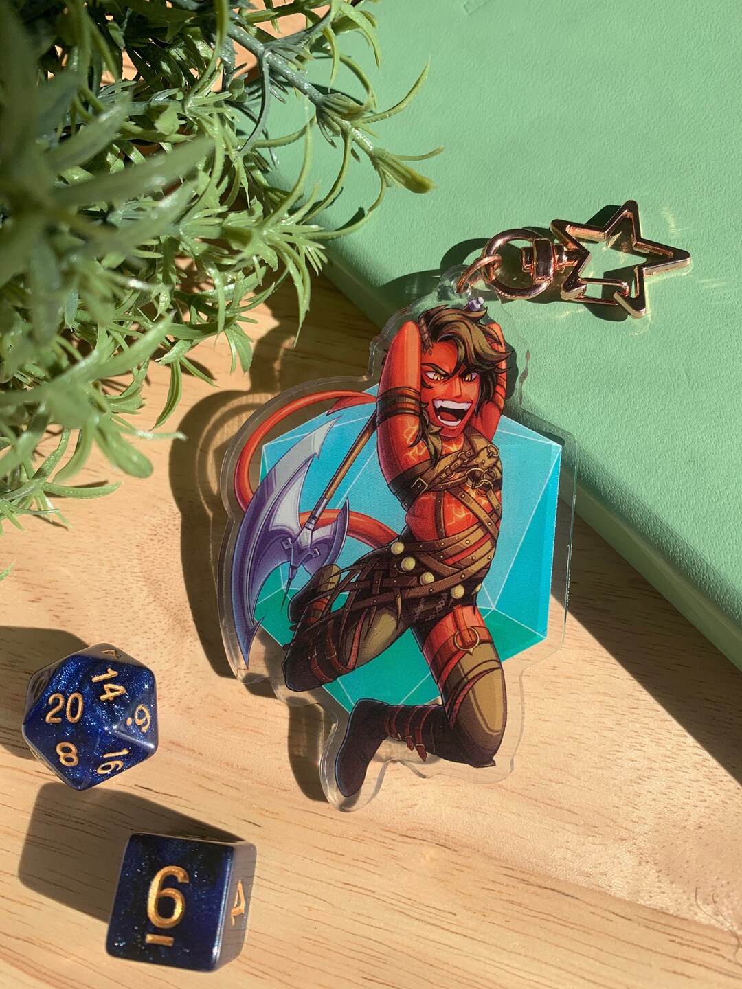 Double-sided Karlach Acrylic Keychain | Karlach Acrylic Charm | Baldur ...