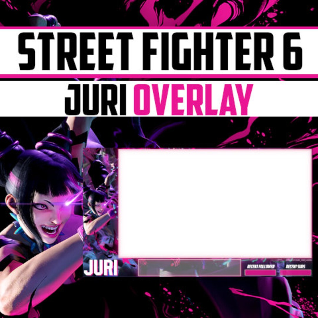 Juri Street Fighter 6 Overlay - Etsy