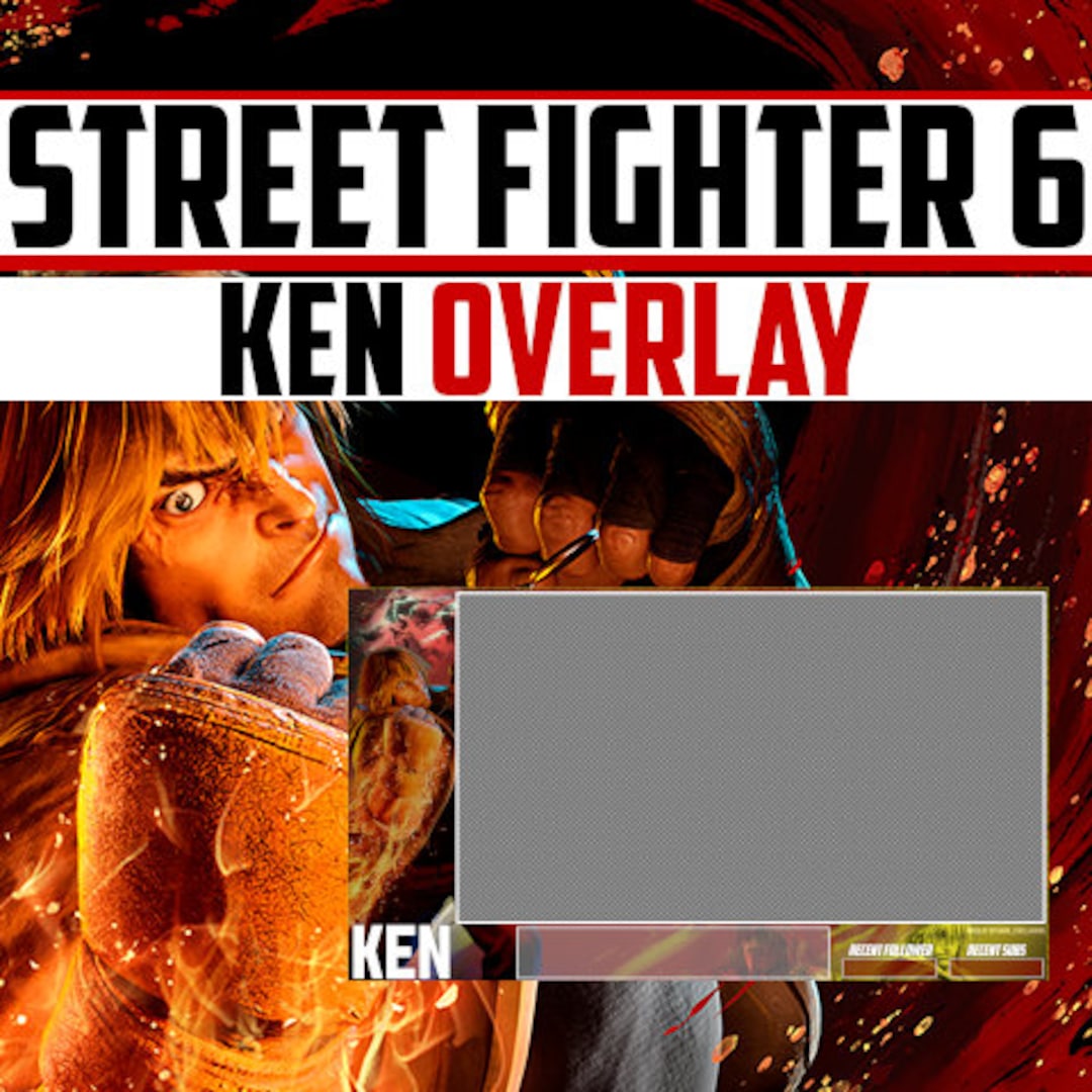 Ken Street Fighter 6 Overlay - Etsy UK