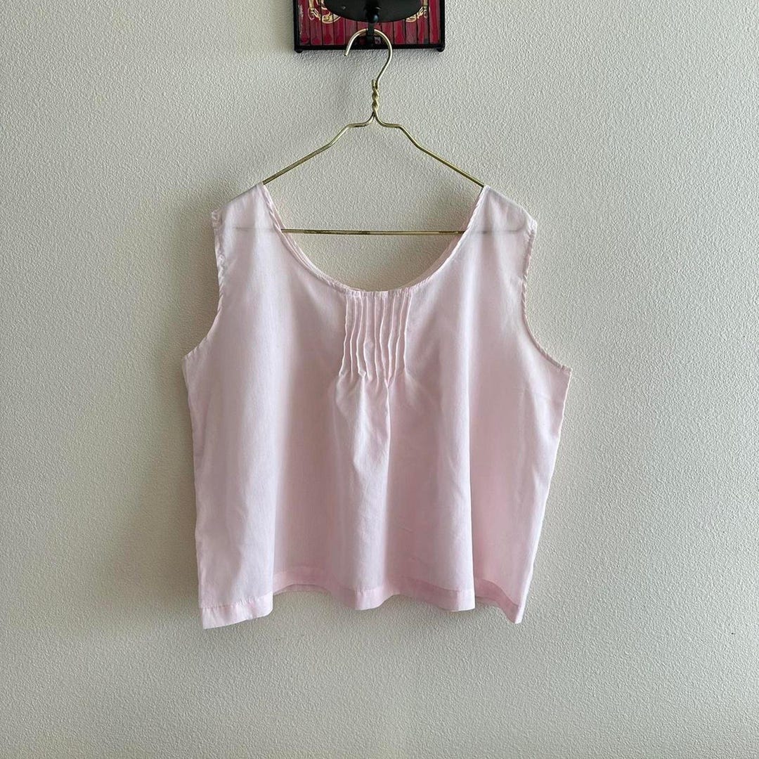 Reworked Light Pink Babydoll Tank Top - Etsy