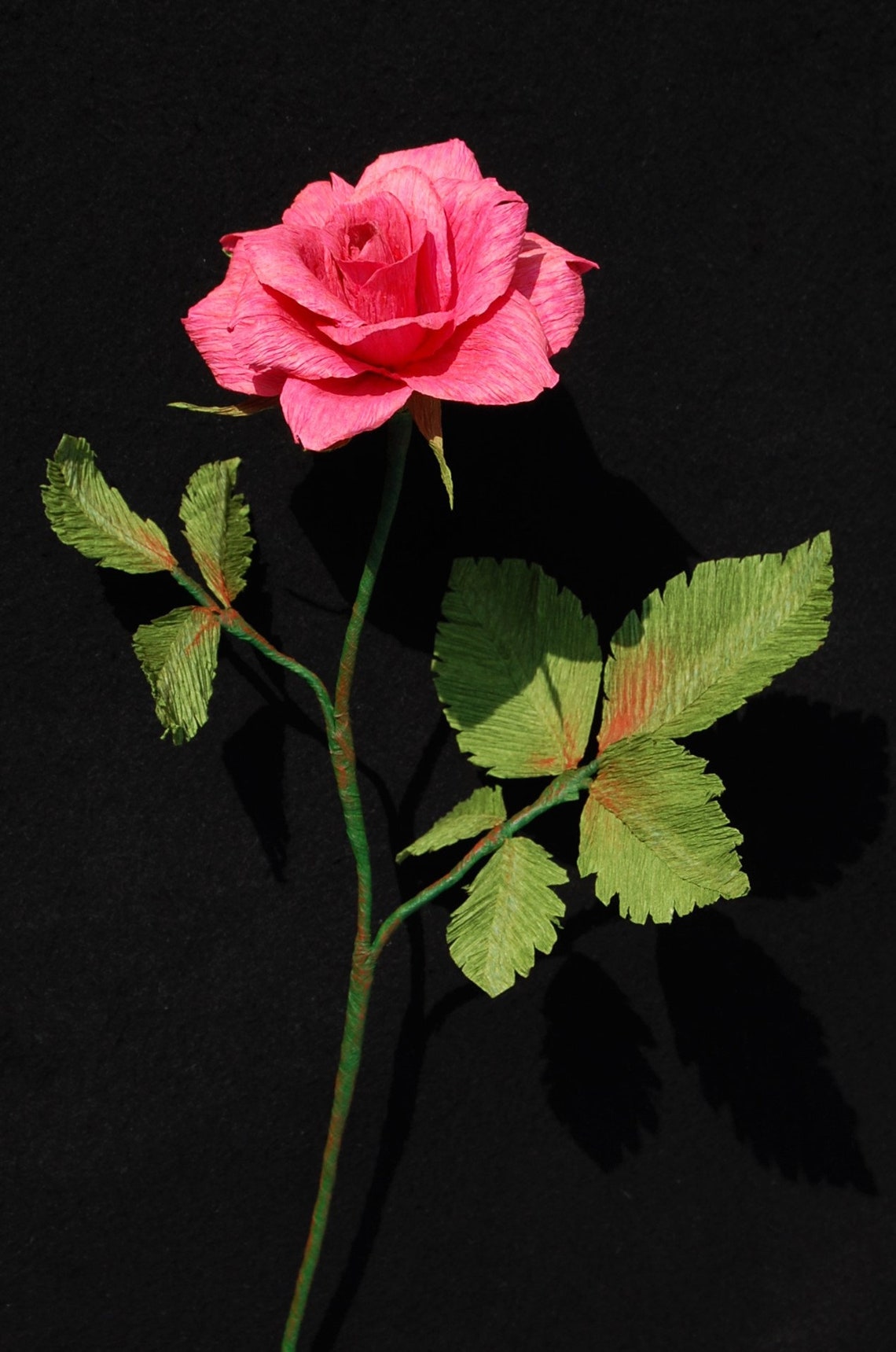 Crepe Paper Tea Rose - Etsy