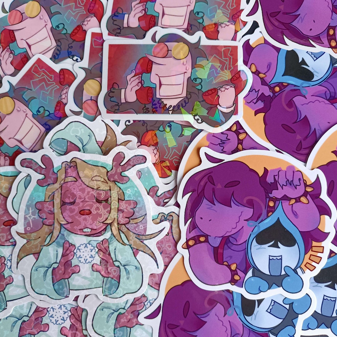 Deltarune Stickers (vinyl Holographic 6cm) - Etsy