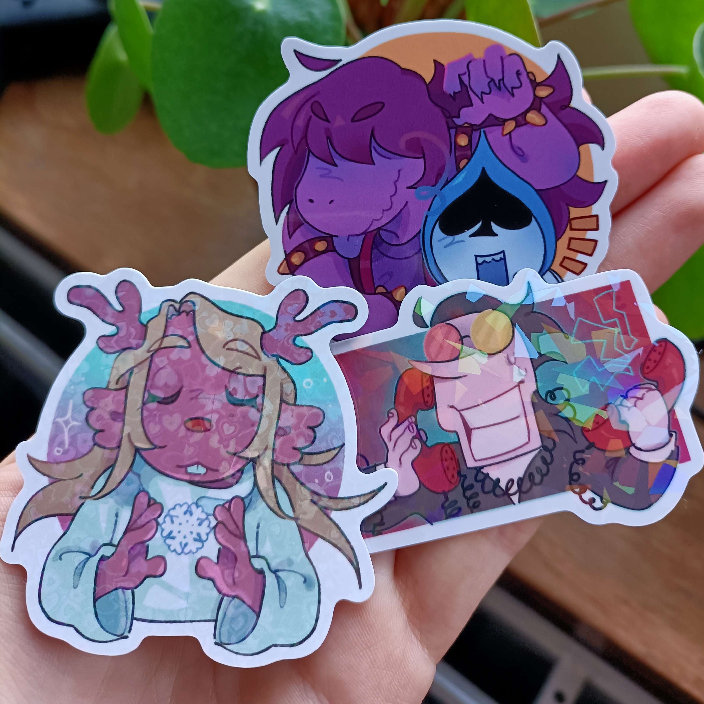 Deltarune Stickers vinyl Holographic 6cm - Etsy