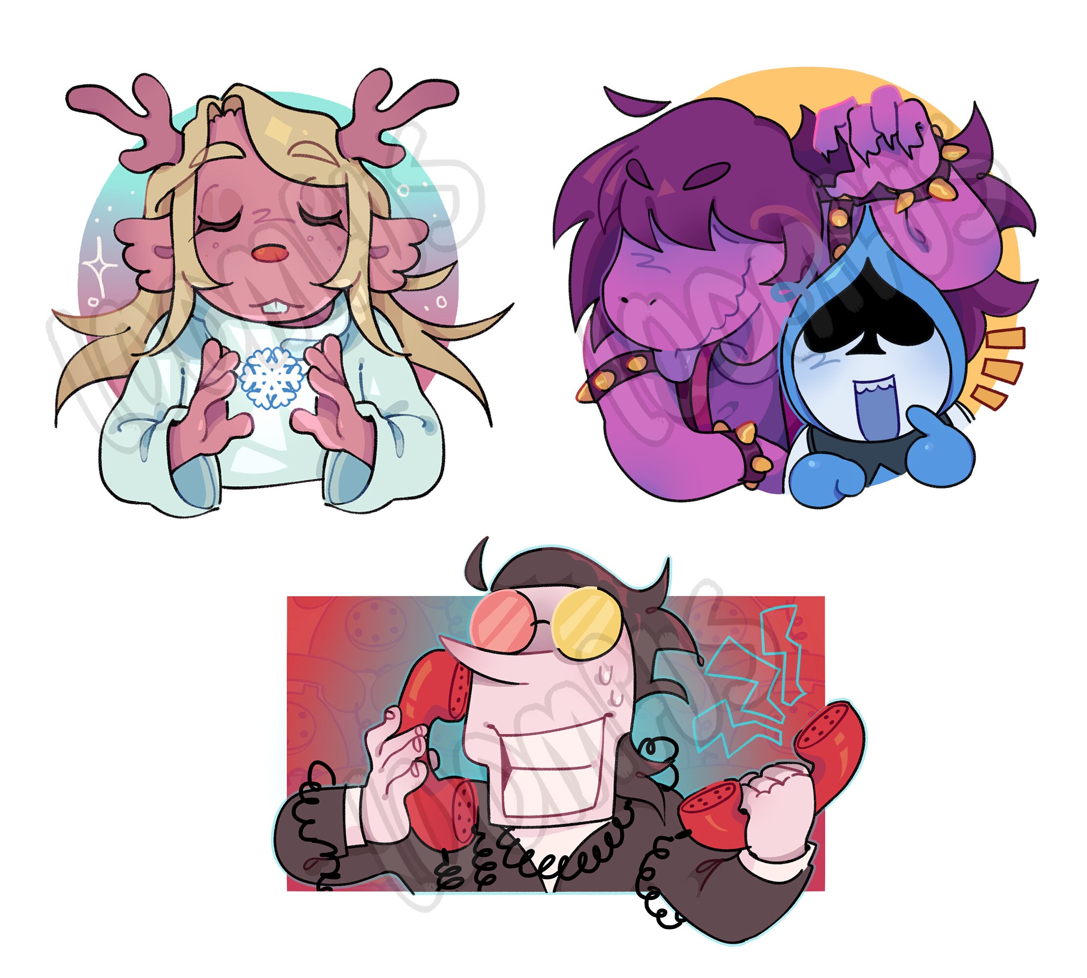 Deltarune Stickers vinyl Holographic 6cm - Etsy