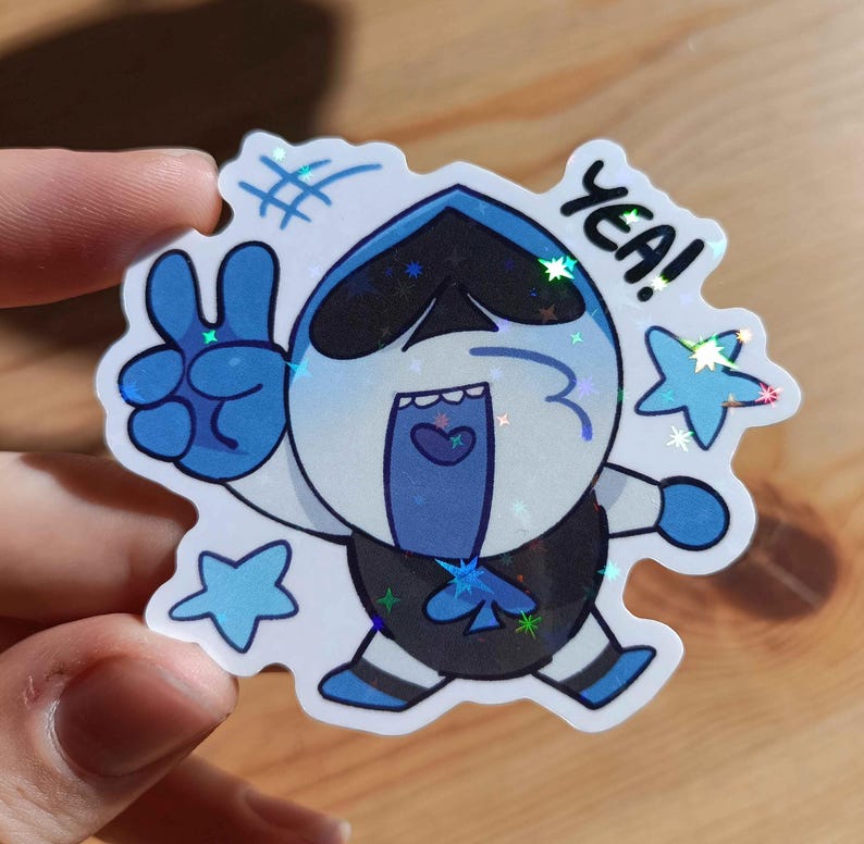 Deltarune Stickers (vinyl Holographic 6cm) - Etsy