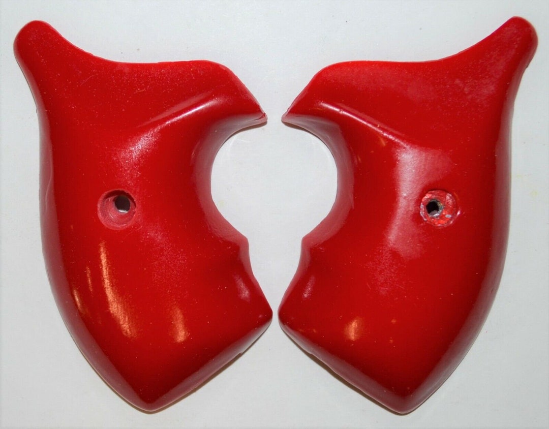 S&W J Frame Round Butt Pistol Grips Smooth Red Plastic With - Etsy