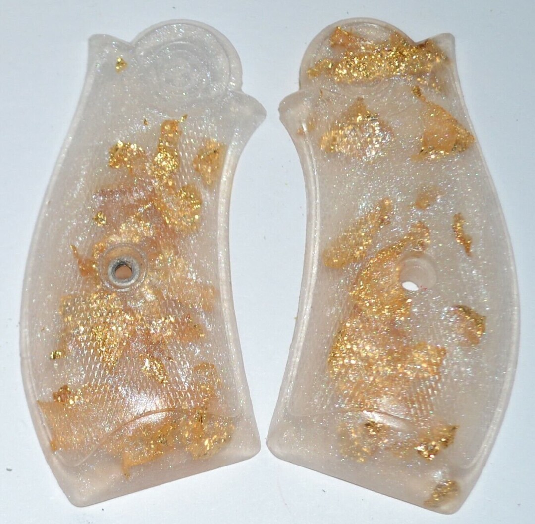 H&R Top Break Pistol Grips Small Frame Pearl With Gold Leaf - Etsy