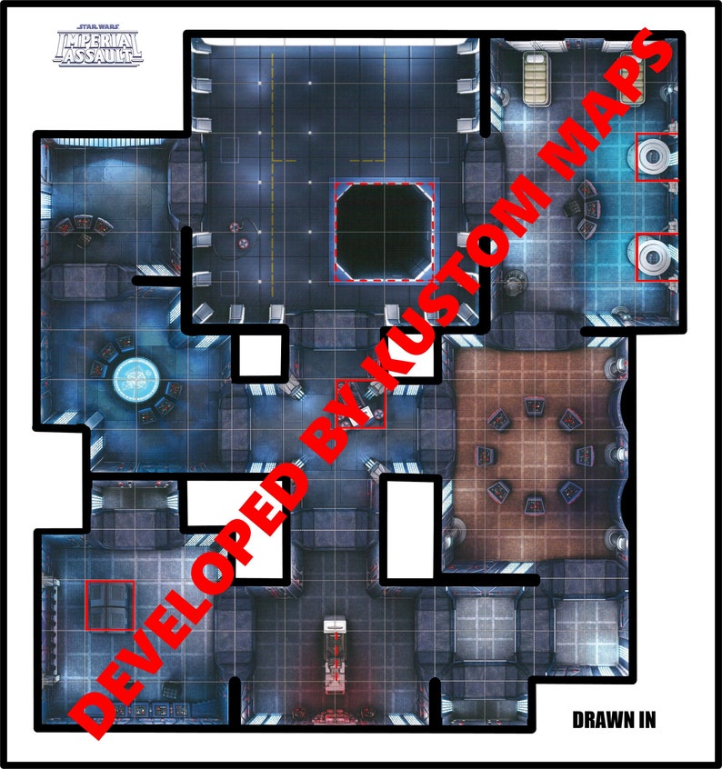 DRAWN IN Campaign Map for Imperial Assault Core Set. - Etsy