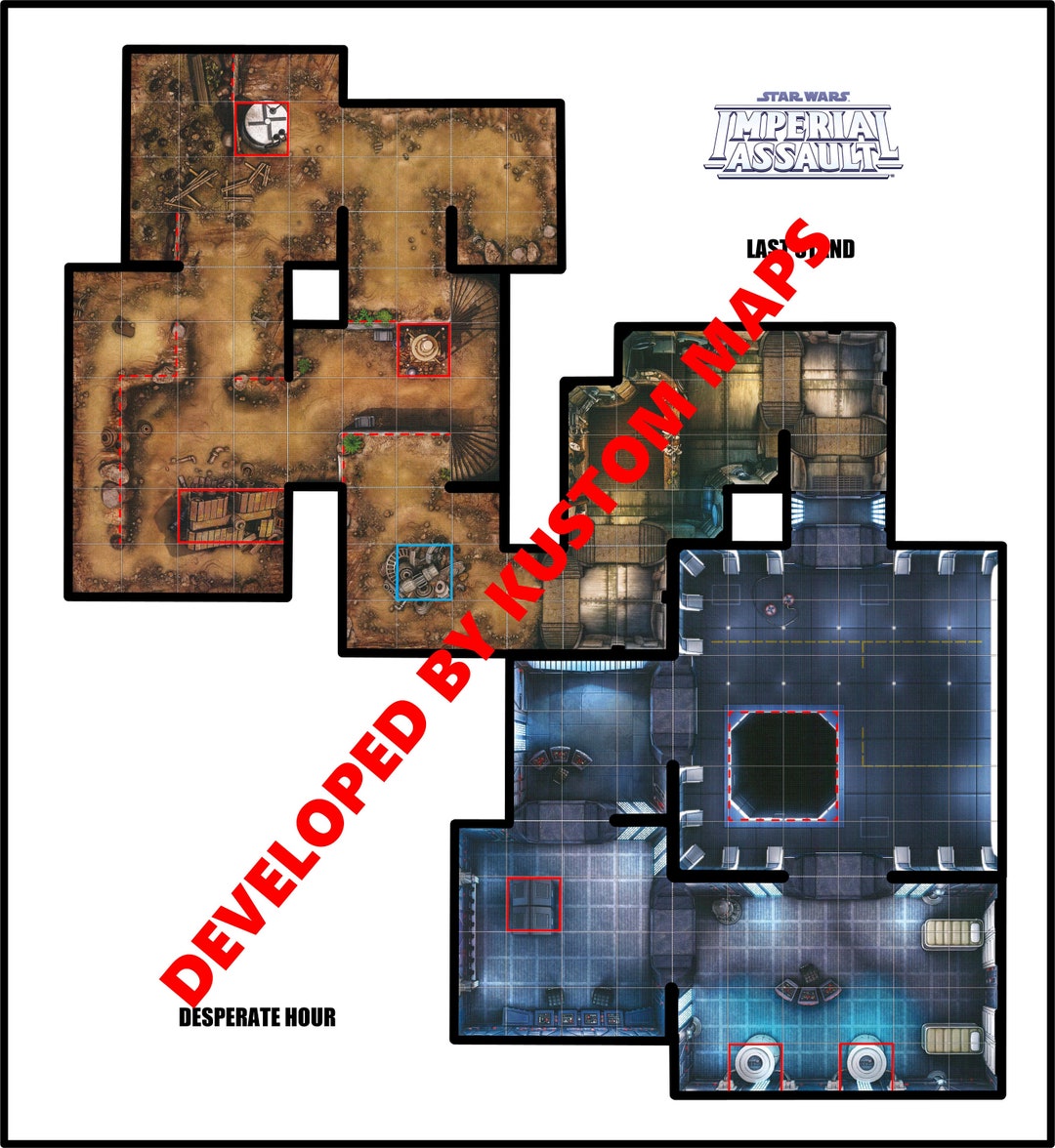 LAST STAND/DESPERATE Hour Campaign Map for Imperial Assault Core Set ...