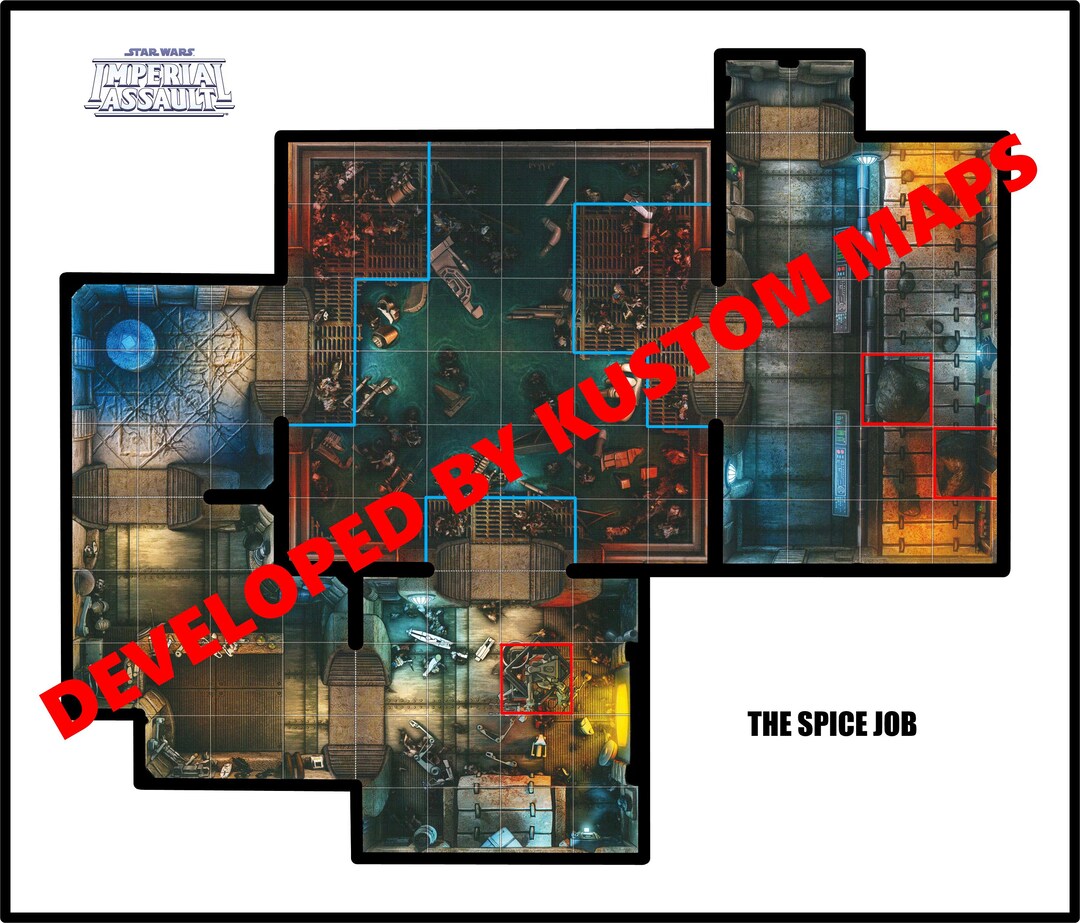 THE SPICE JOB Campaign Map for Imperial Assault Core Set. - Etsy