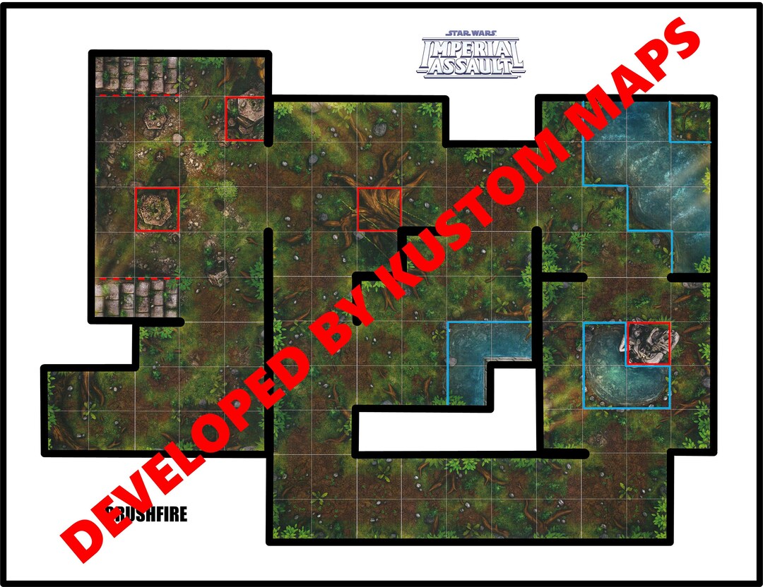 BRUSHFIRE Campaign Map for Imperial Assault Core Set. - Etsy