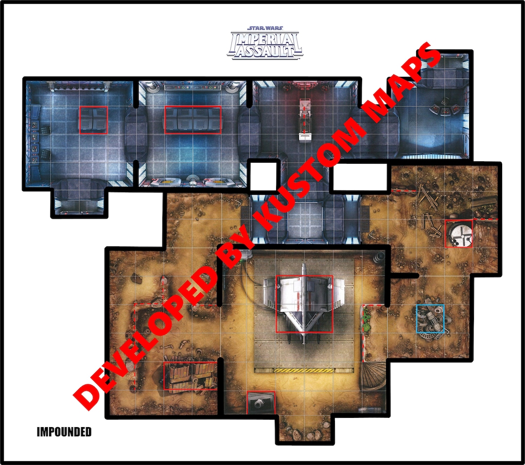 IMPOUNDED Campaign Map for Imperial Assault Core Set. - Etsy