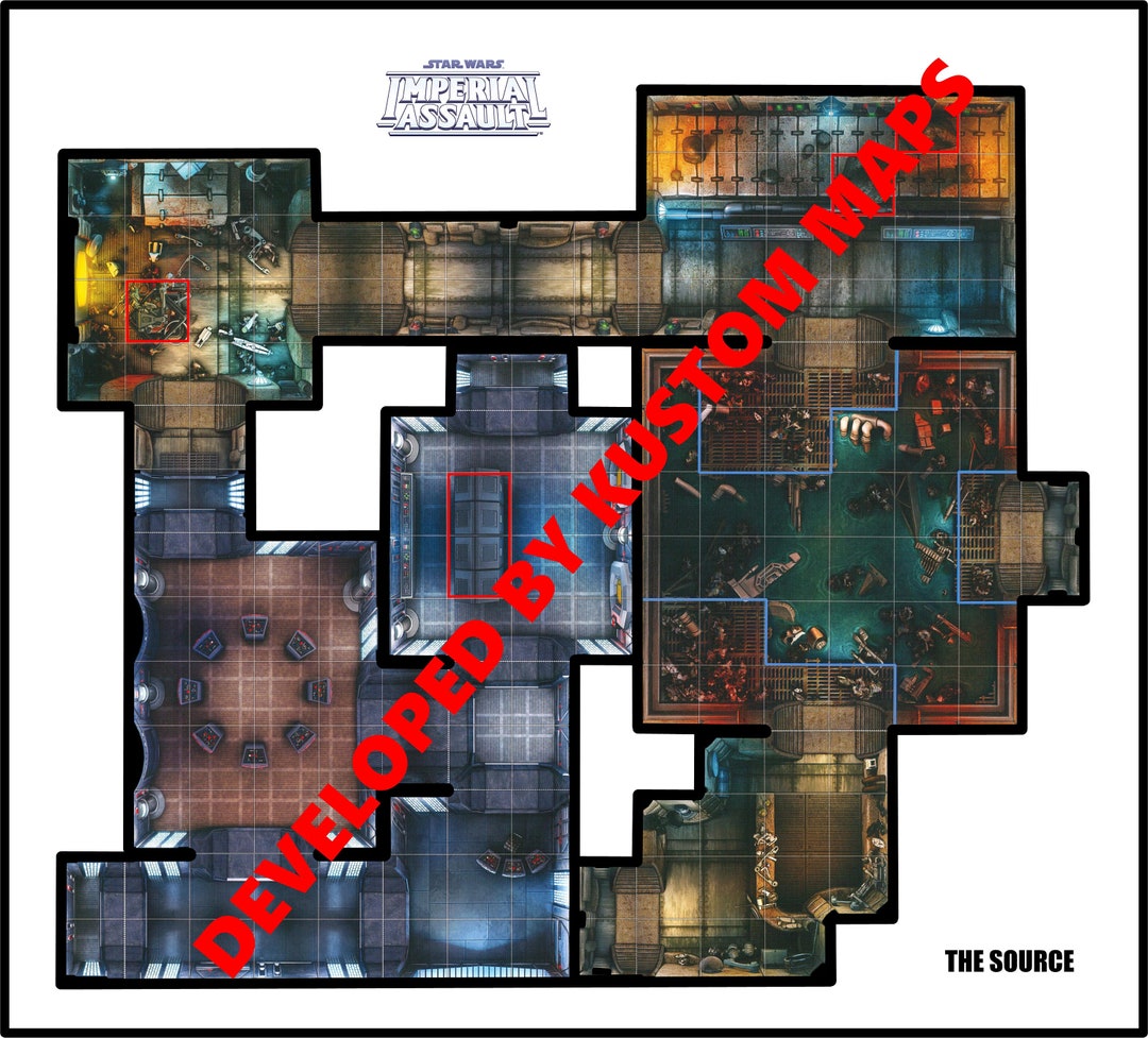 THE SOURCE Campaign Map for Imperial Assault Core Set. - Etsy