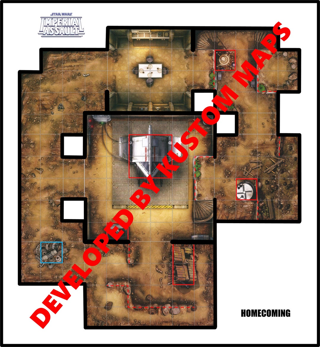 HOMECOMING Campaign Map for Imperial Assault Core Set. - Etsy