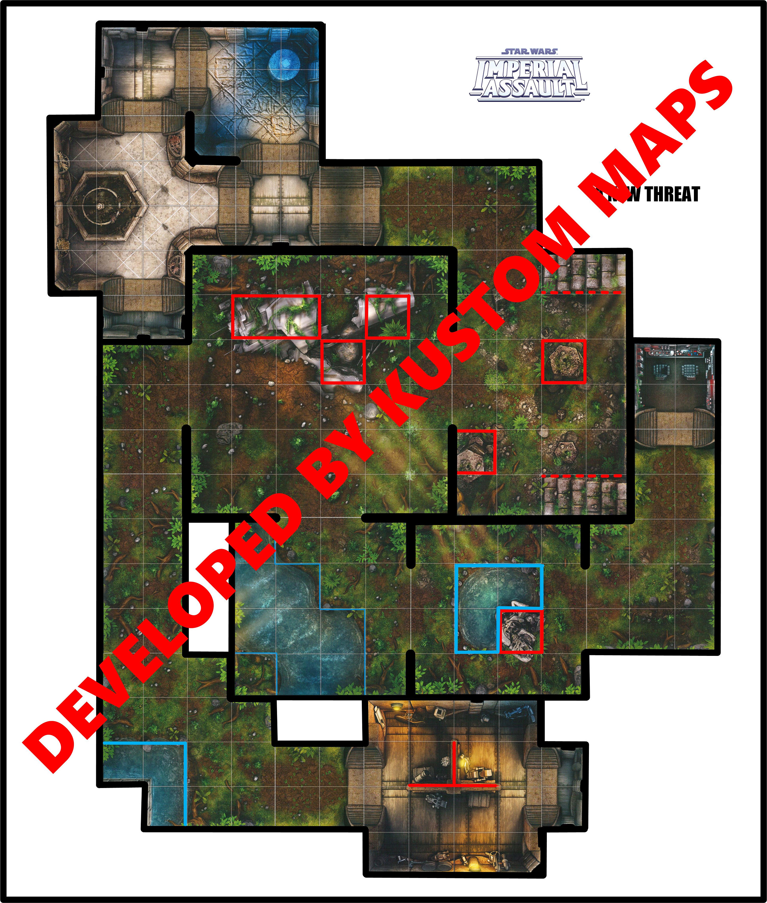 A NEW THREAT Campaign Map for Imperial Assault Core Set. - Etsy