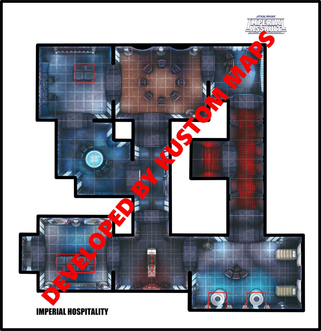 IMPERIAL HOSPITALITY Campaign Map for Imperial Assault Core Set. - Etsy