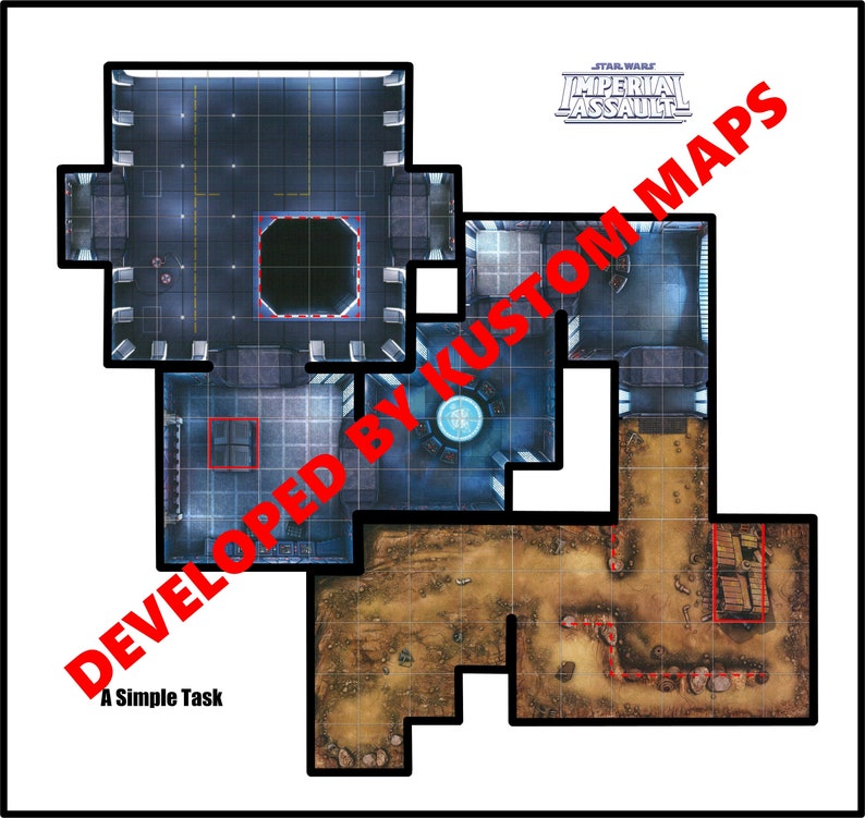 A SIMPLE TASK Campaign Map for Imperial Assault Core Set. - Etsy