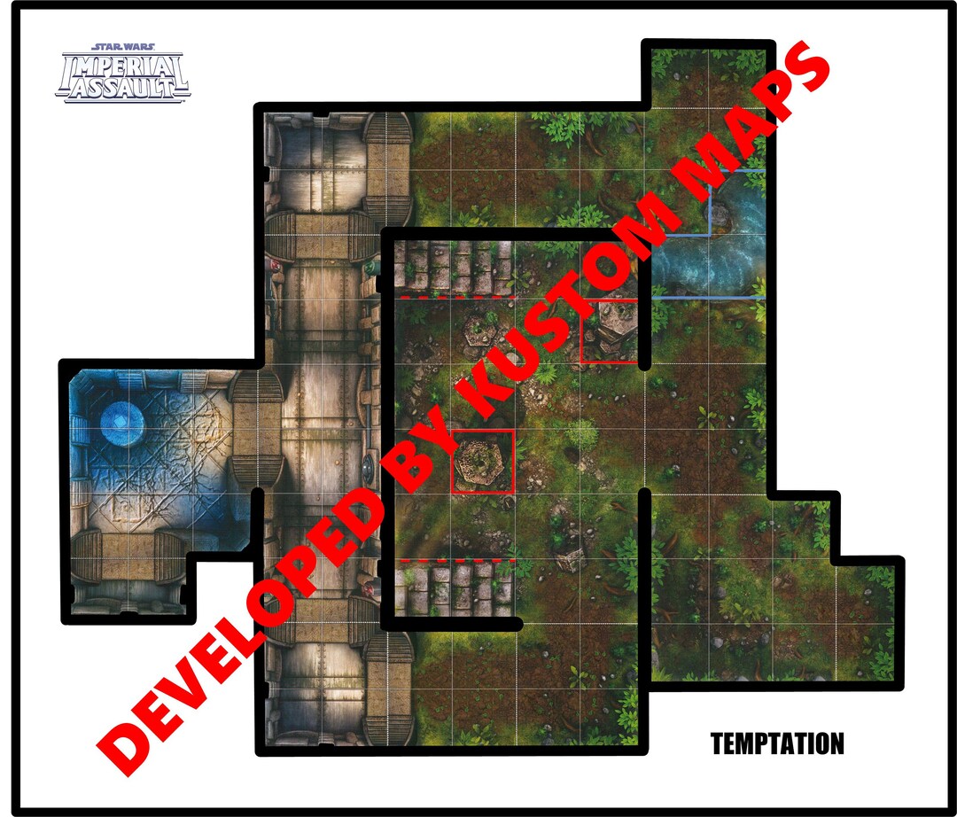 TEMPTATION Campaign Map for Imperial Assault Core Set. - Etsy