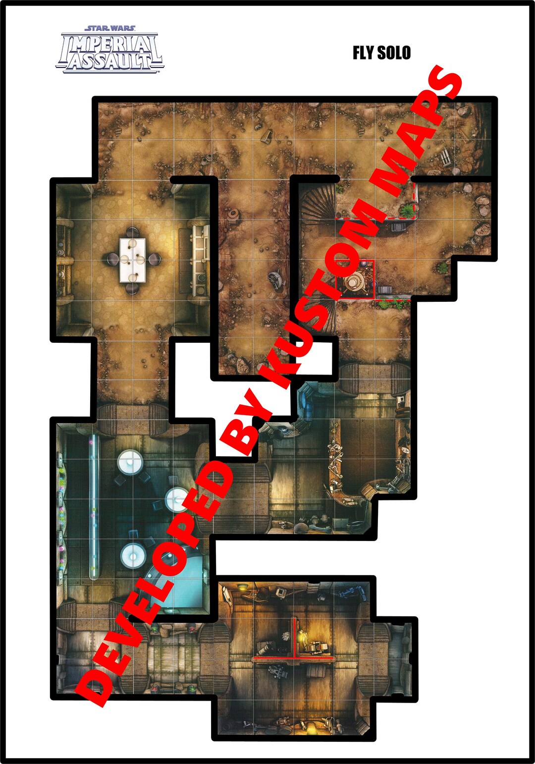 FLY SOLO Campaign Map for Imperial Assault Core Set. - Etsy