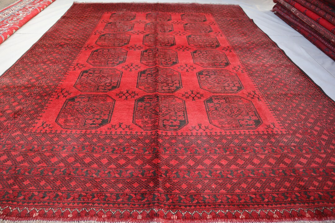 9x7 Ft Turkmen Sulaimani Antique Vintage Oriental Rug/ Old Wool Finest ...