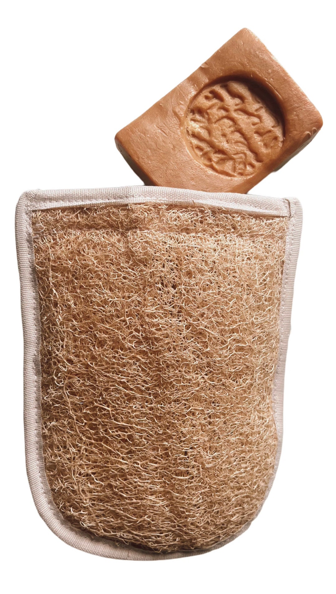 Authentic Aleppo Soap Bar W/ Double-sided Plant-base Natural Loofah ...