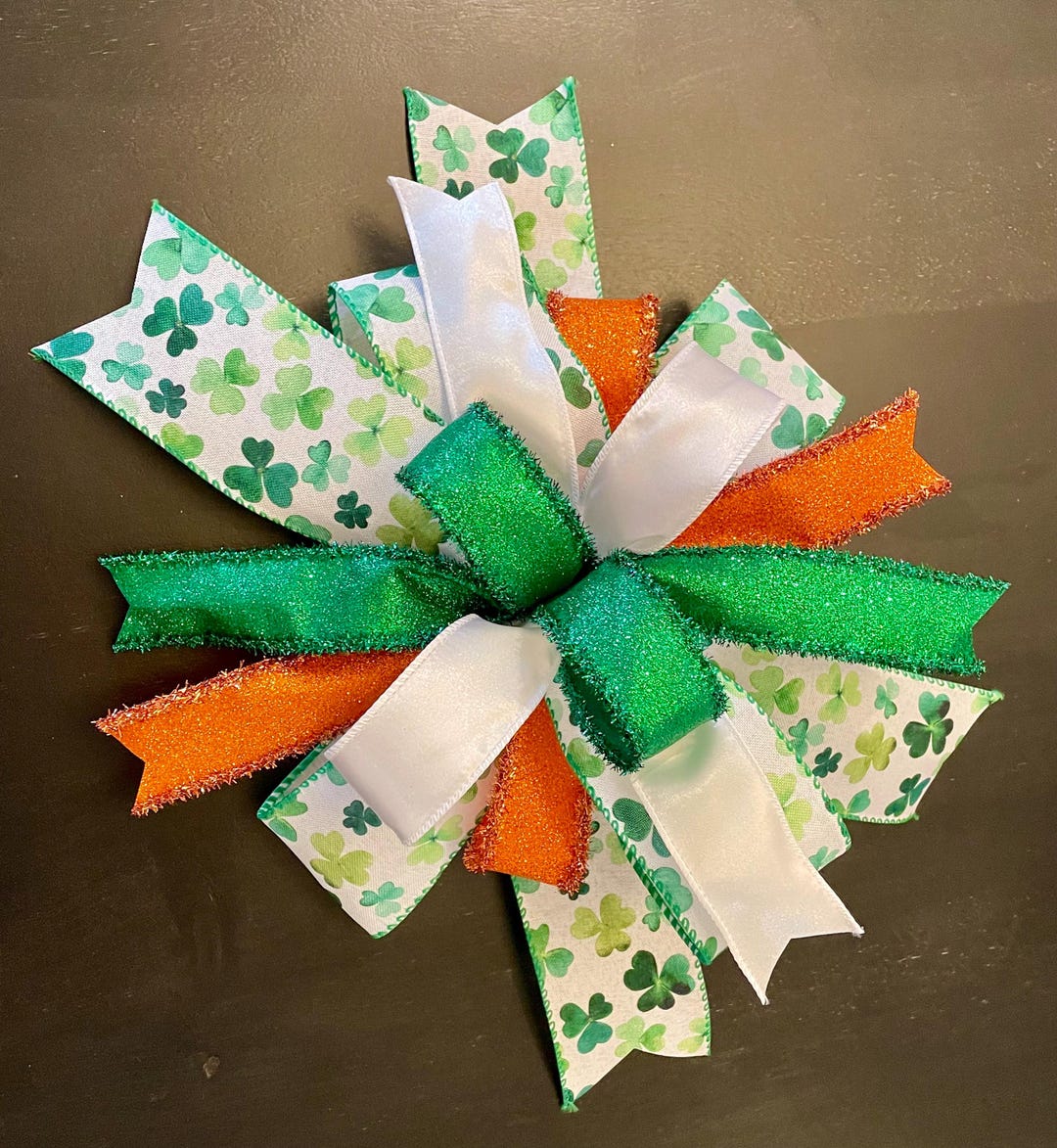 Variety of St. Patrick’s Day Bows, St. Patty’s Day Decor, March Decor ...
