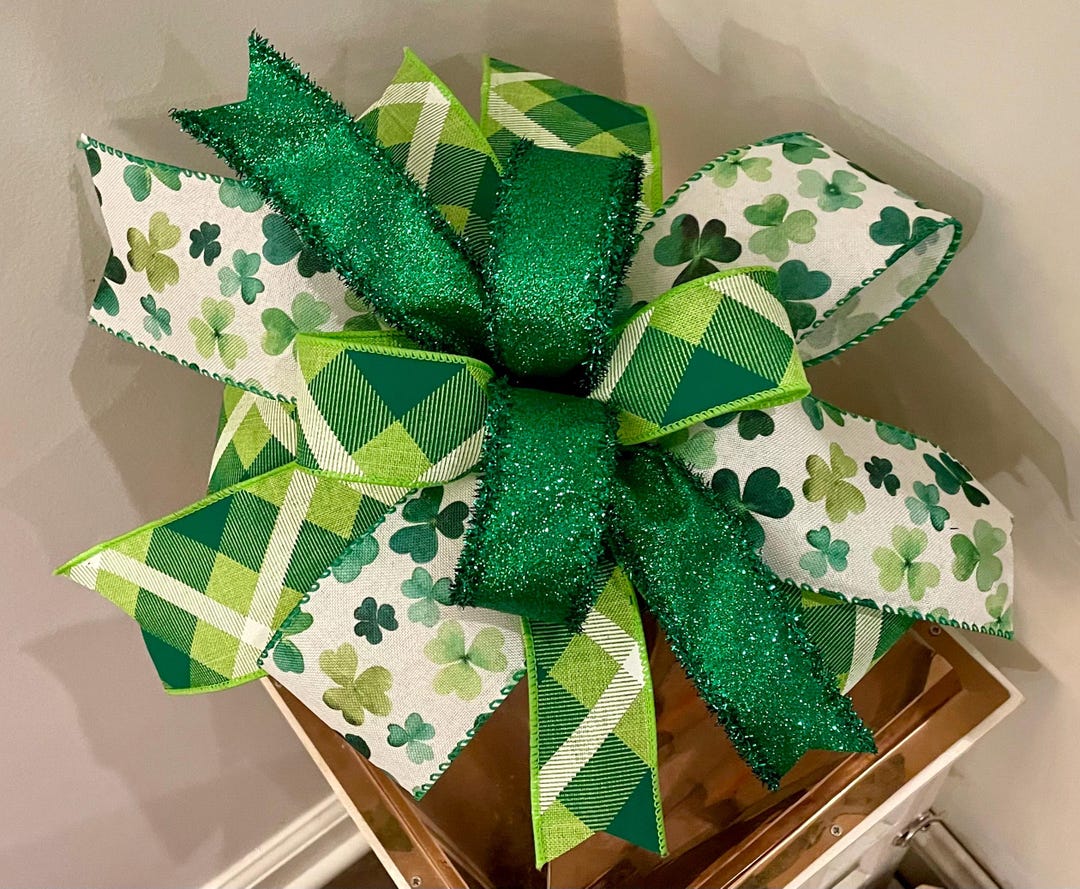 Variety of St. Patrick’s Day Bows, St. Patty’s Day Decor, March Decor ...
