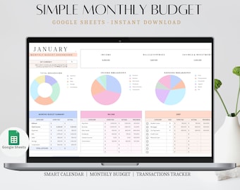 Budget Planner Google Sheets Monthly Budget Spreadsheet Excel Weekly ...