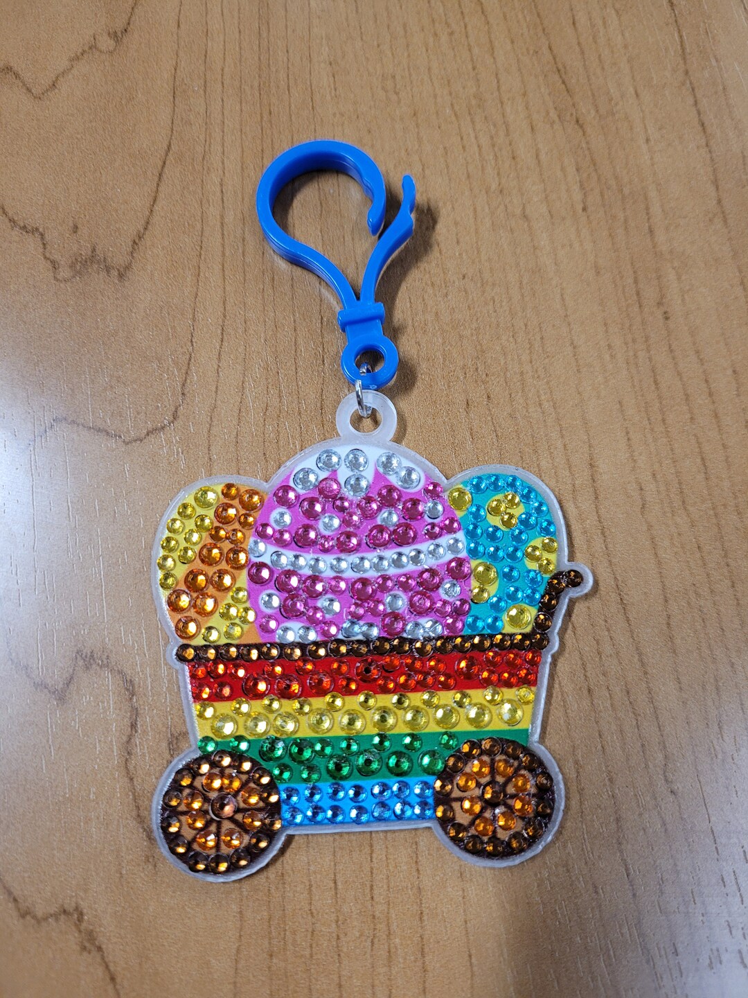Easter Egg Cart Keychain - Etsy
