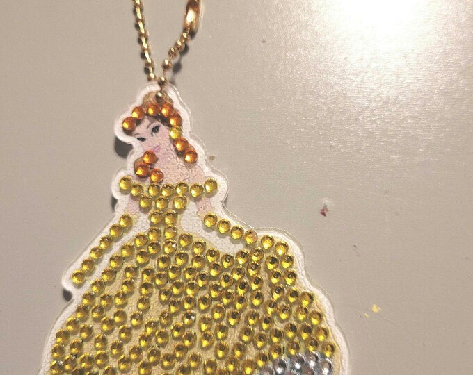 Disney Princess Belle Keychain - Etsy