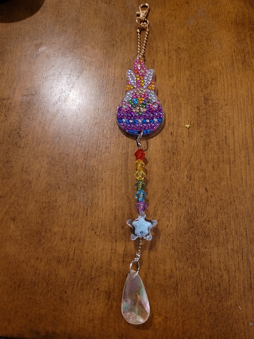Gnome With Bunny Ears and Easter Egg Wind Chime - Etsy