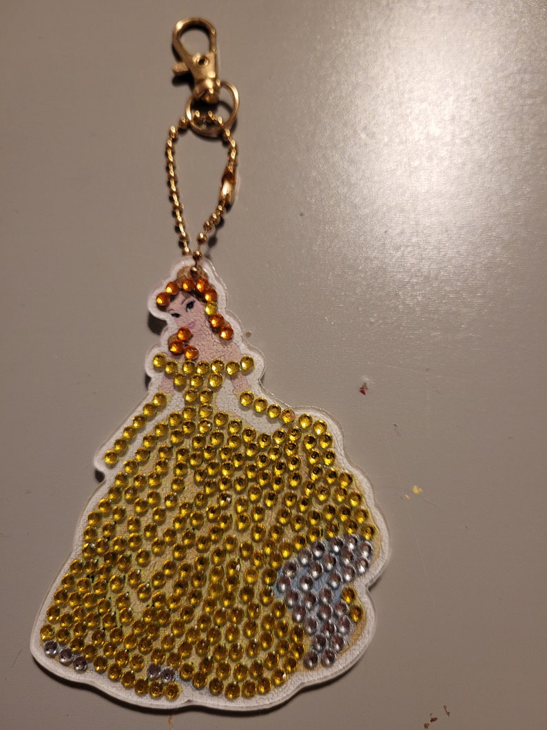 Disney Princess Belle Keychain - Etsy
