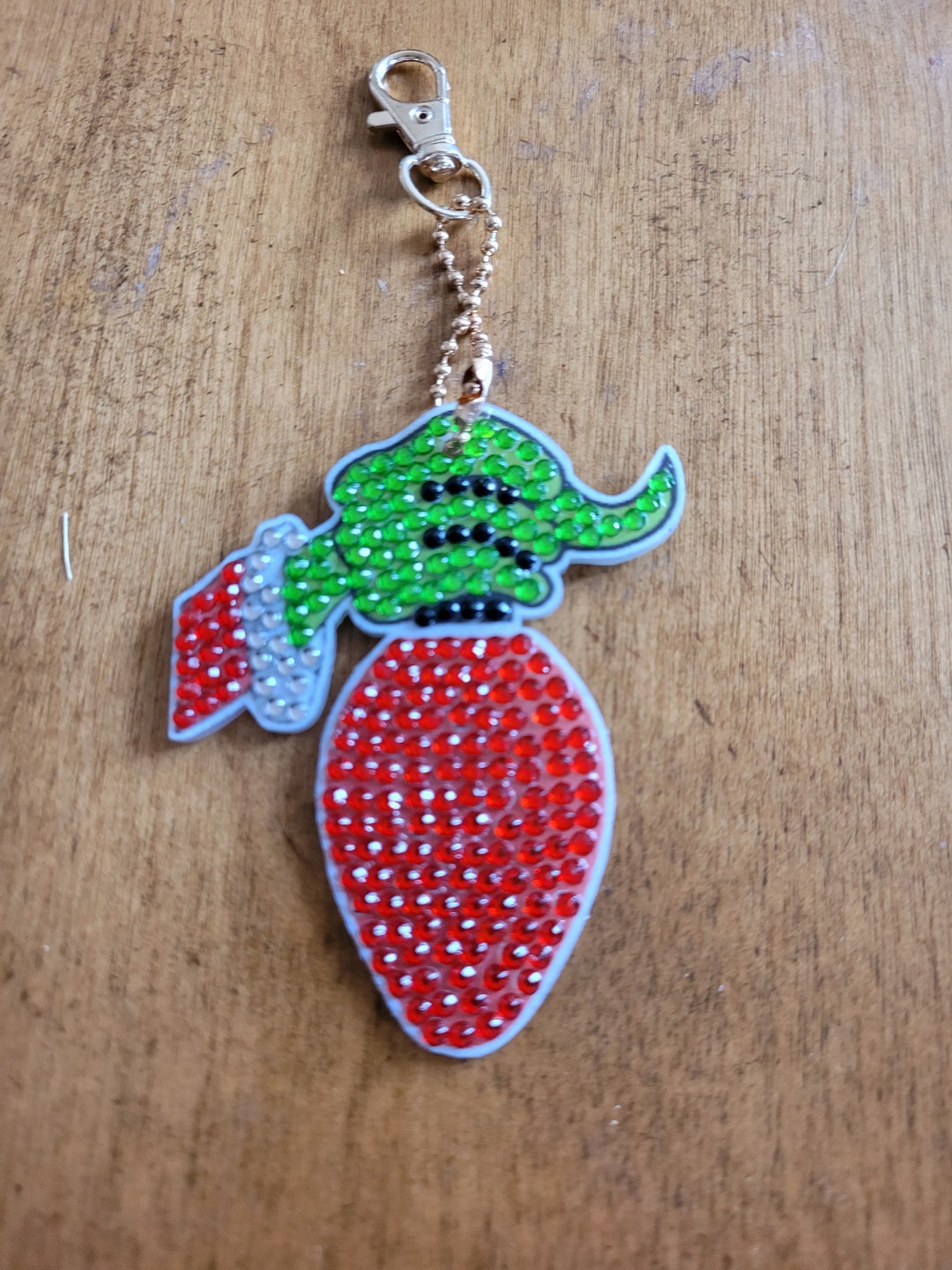 Grinch Hand Holding Light Keychain - Etsy