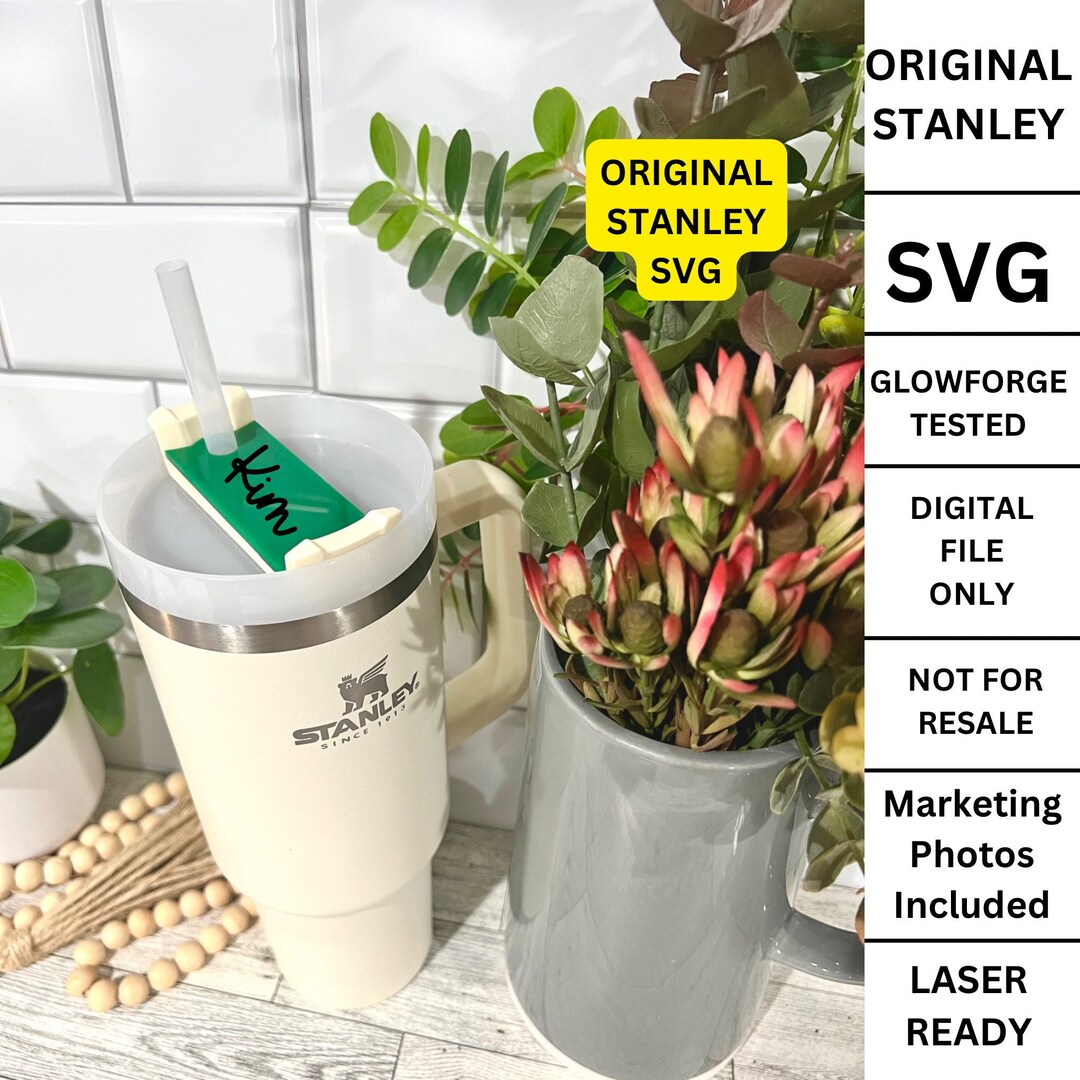Original Stan Tumbler Tag SVG | Glowforge Tested | OG Stan Name Plate ...