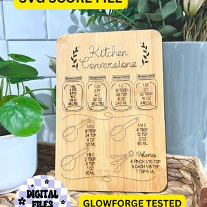 SCORE SVG Kitchen Conversions File | Laser File | Cut File | Score ...