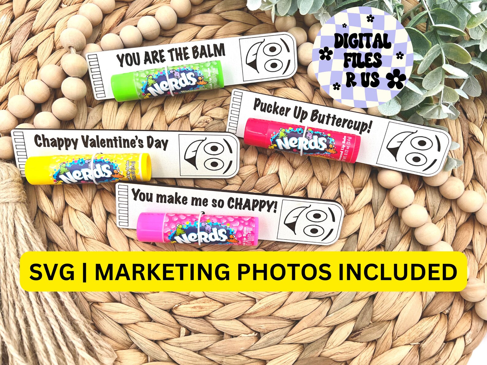 Chapstick Valentine Favors SVG | Classroom Favors SVG | Valentine SVG ...