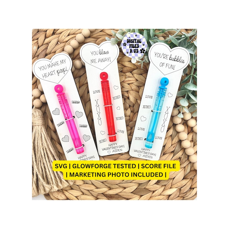 Bubble Valentine Cricut - Etsy